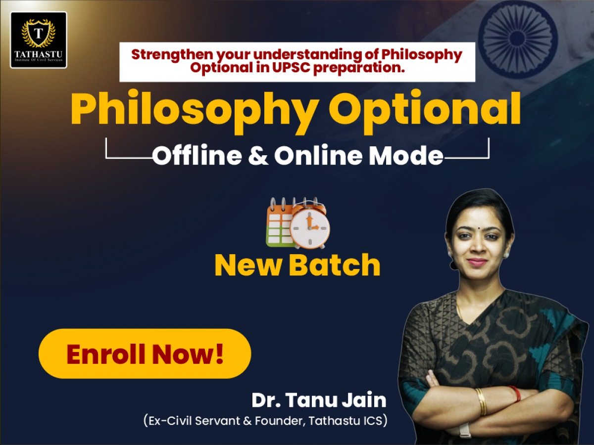 Philosophy Optional for UPSC by Dr. Tanu Jain Ex Civil Servant